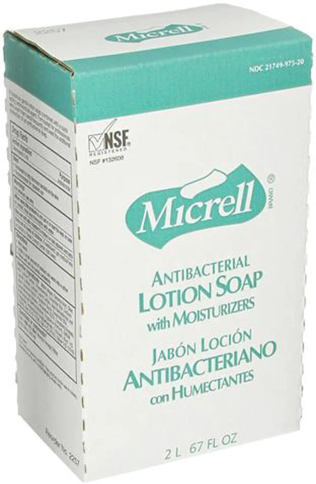 GOJO 225704CT MICRELL NXT Antibacterial Liquid Soap Refill - 2000 ml ...