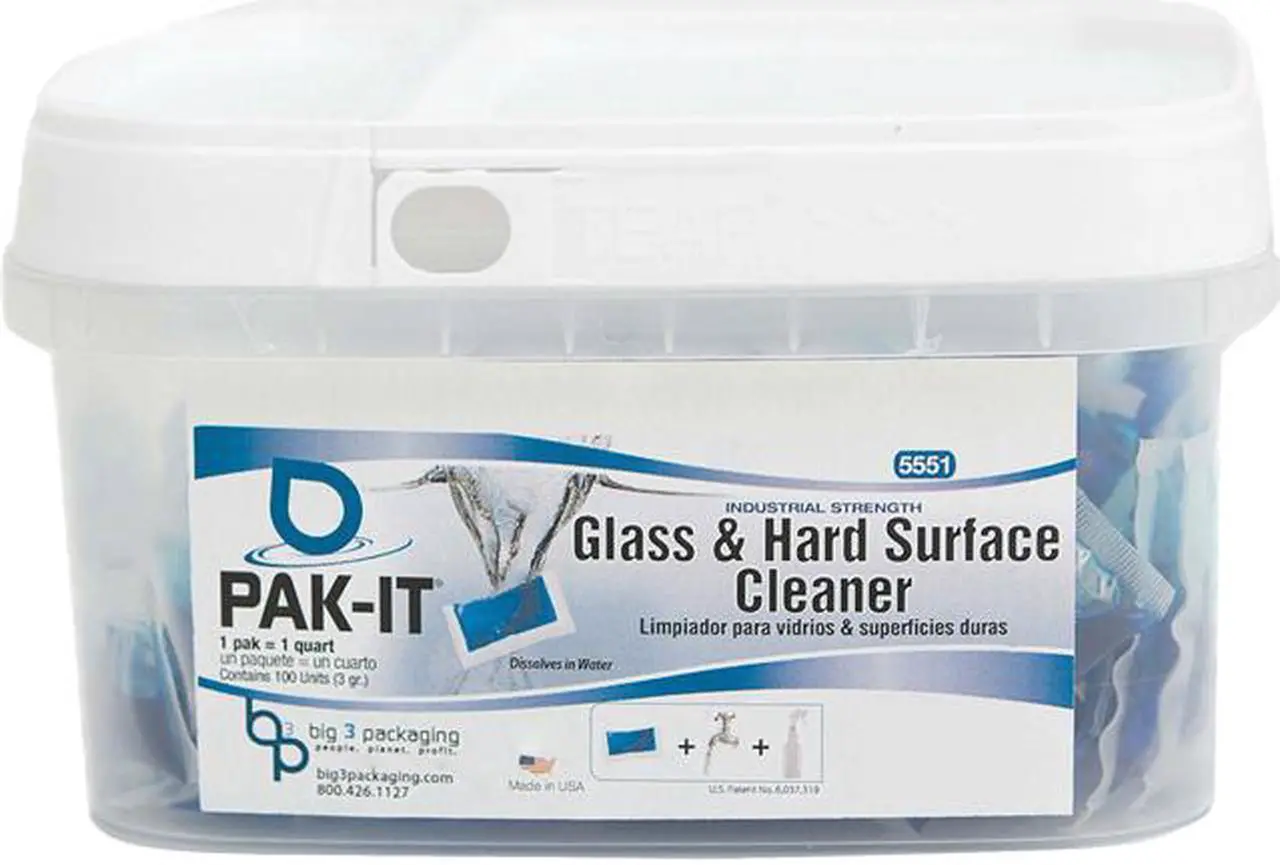 PAK-IT 55511008 Glass/Hard Surface Cleaner Packs - Newegg.com