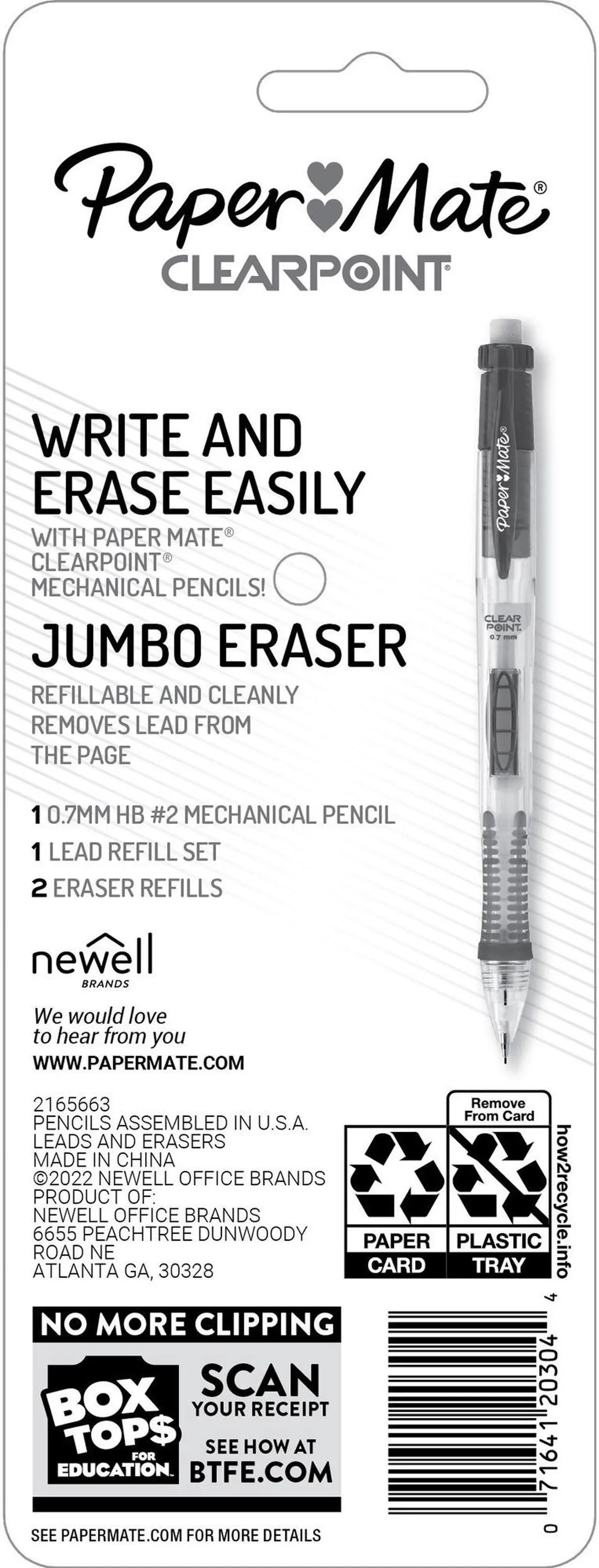 Paper Mate Clearpoint Mechanical Pencils - 0.7 mm Lead Diameter - Black ...