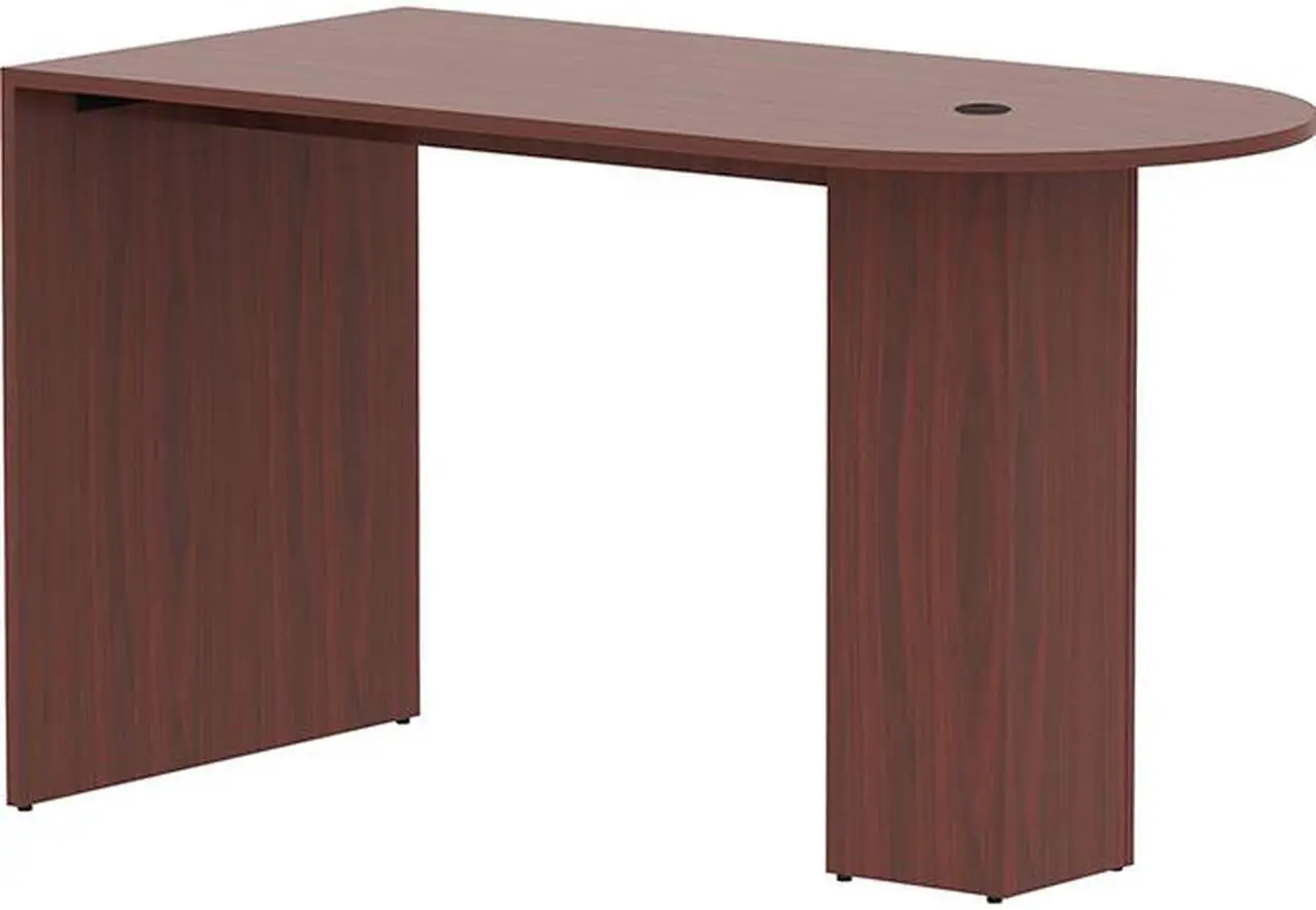 Lorell 69544 Essentials Laminate Peninsula Cafe Table - Newegg.com