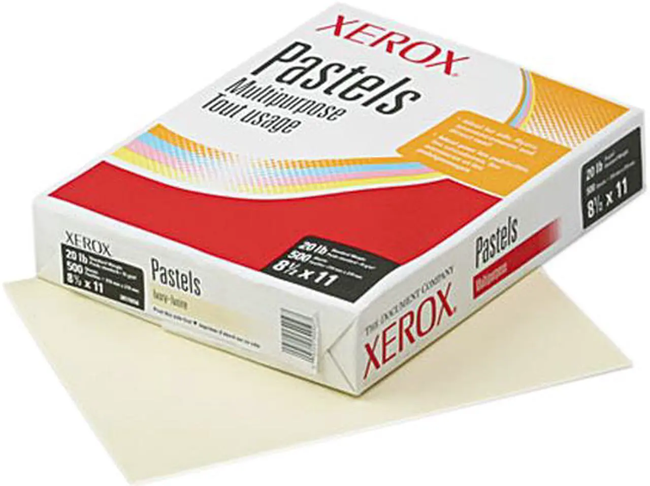 Multipurpose Pastel Colored Paper, 20-lb, Letter, Ivory, 500 Sheets ...
