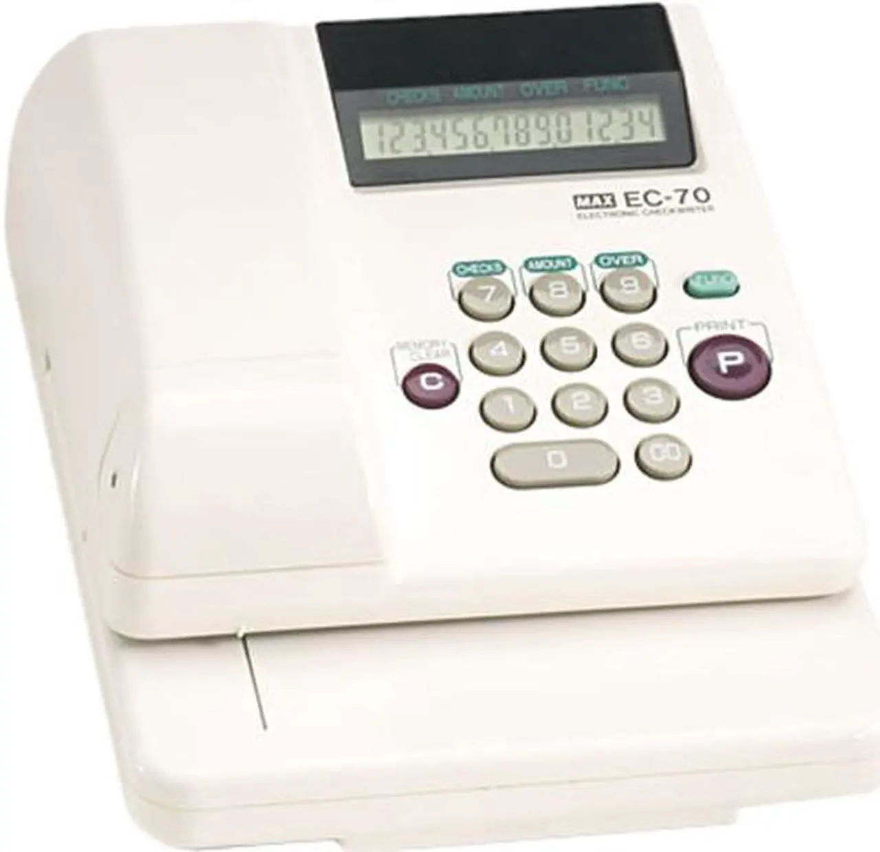 Max EC-70 Electronic Checkwriter, 14-Digit, 7-7/8 x 9-5/8 x 3-5/8 ...