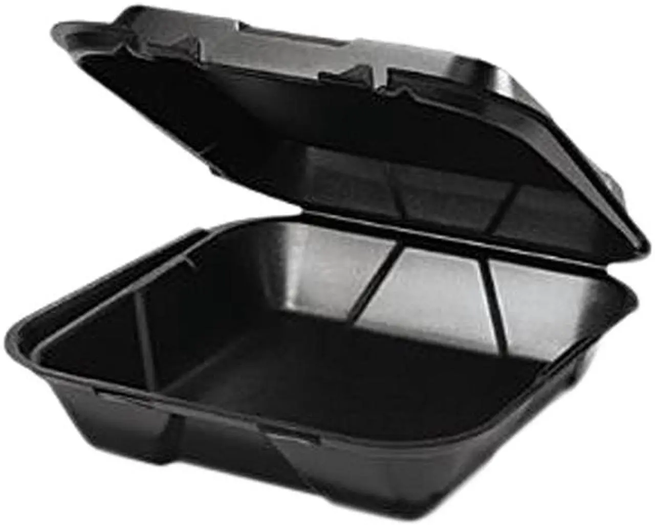 Genpak SN200-3L Snap It Foam Container, 1-Comp, 9 1/4 x 9 1/4 x 3 ...