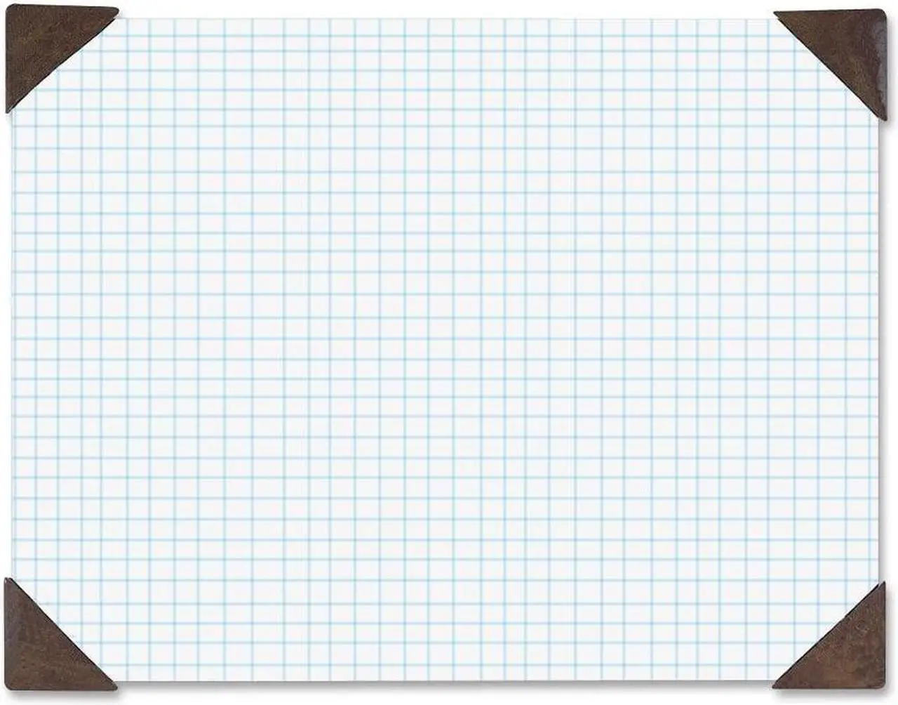 House of Doolittle 410-03 Quad Ruled Desk Pad, 40-Sheet Light Blue Grid ...