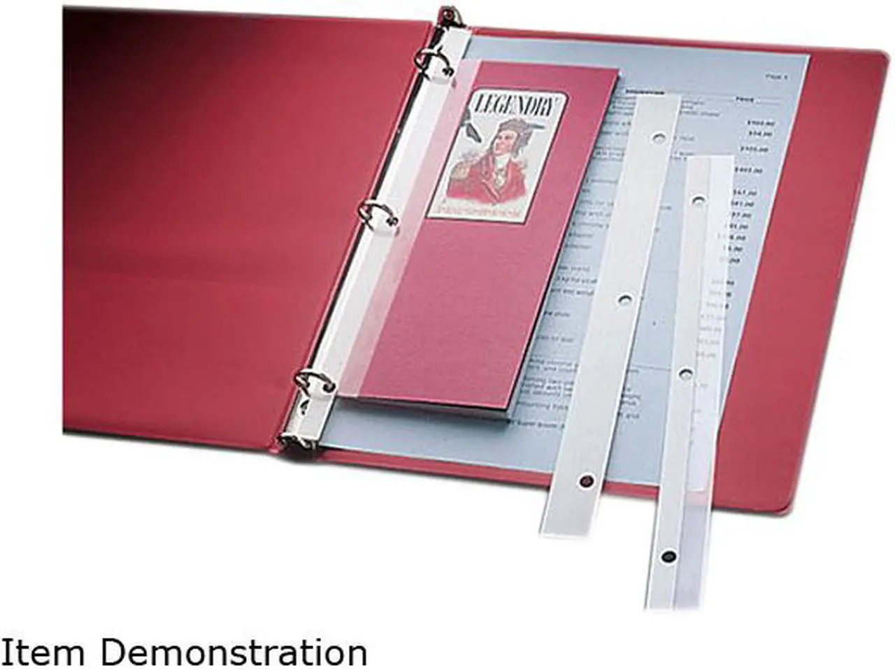 C-line 64713 Self-Adhesive Pre-Punched Binder Strips, 1 x 11, 200/Box ...