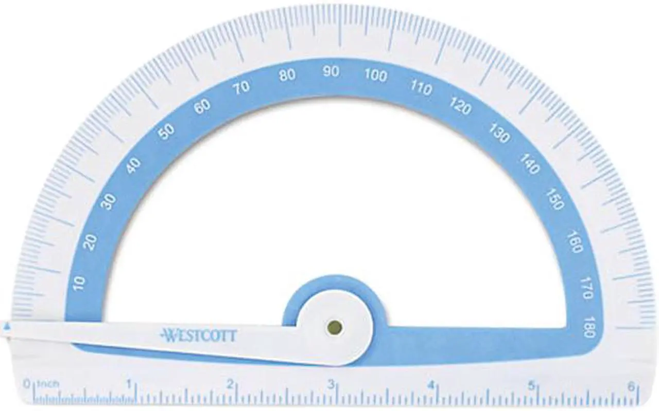 Westcott 14376 Protractor Treated w/Microban Antimicrobial Protection ...