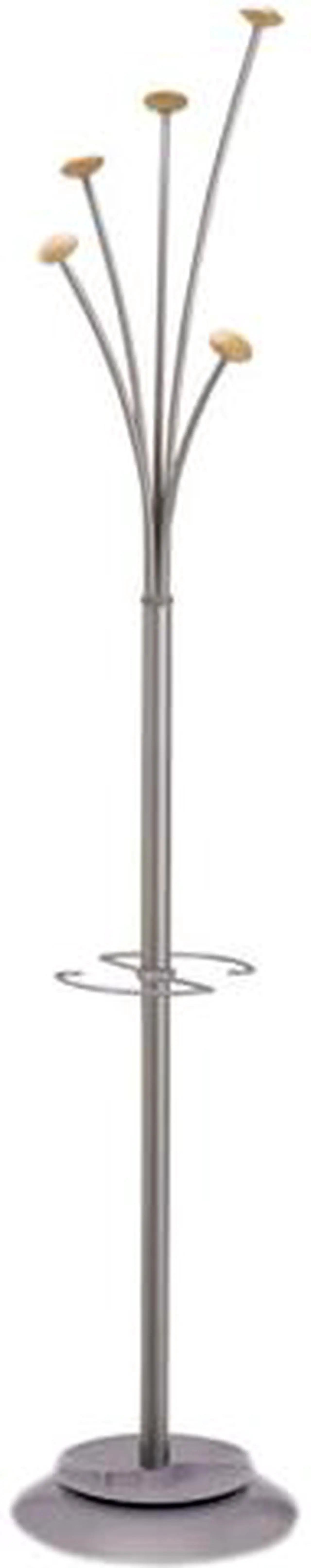 Alba PMFEST Festival Coat Tree w/Umbrella Holder, Five Knobs, Metal ...