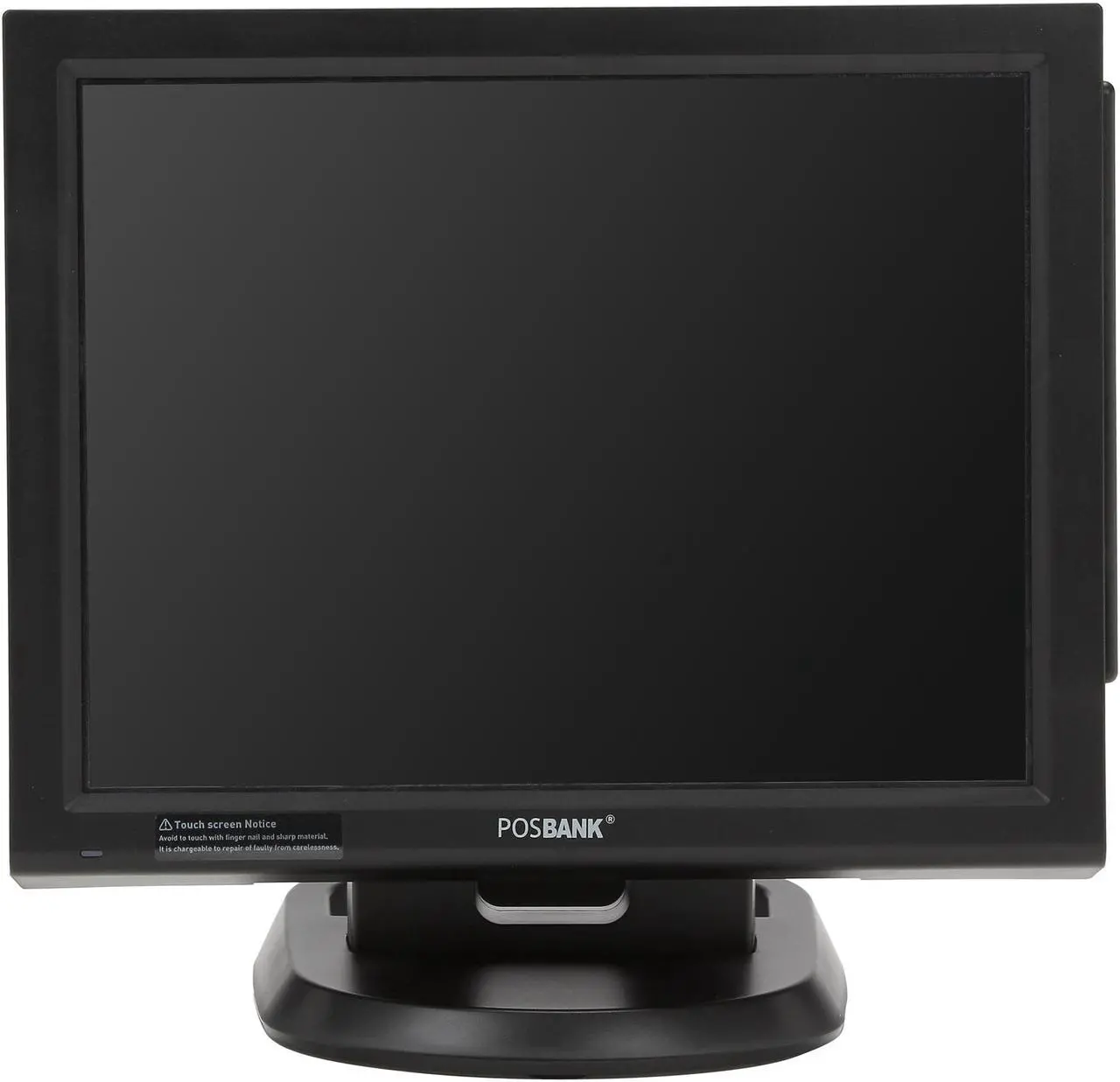 POSBANK POSMO-M-B Black 15" 5-wire Resistive Touchscreen Monitor ...