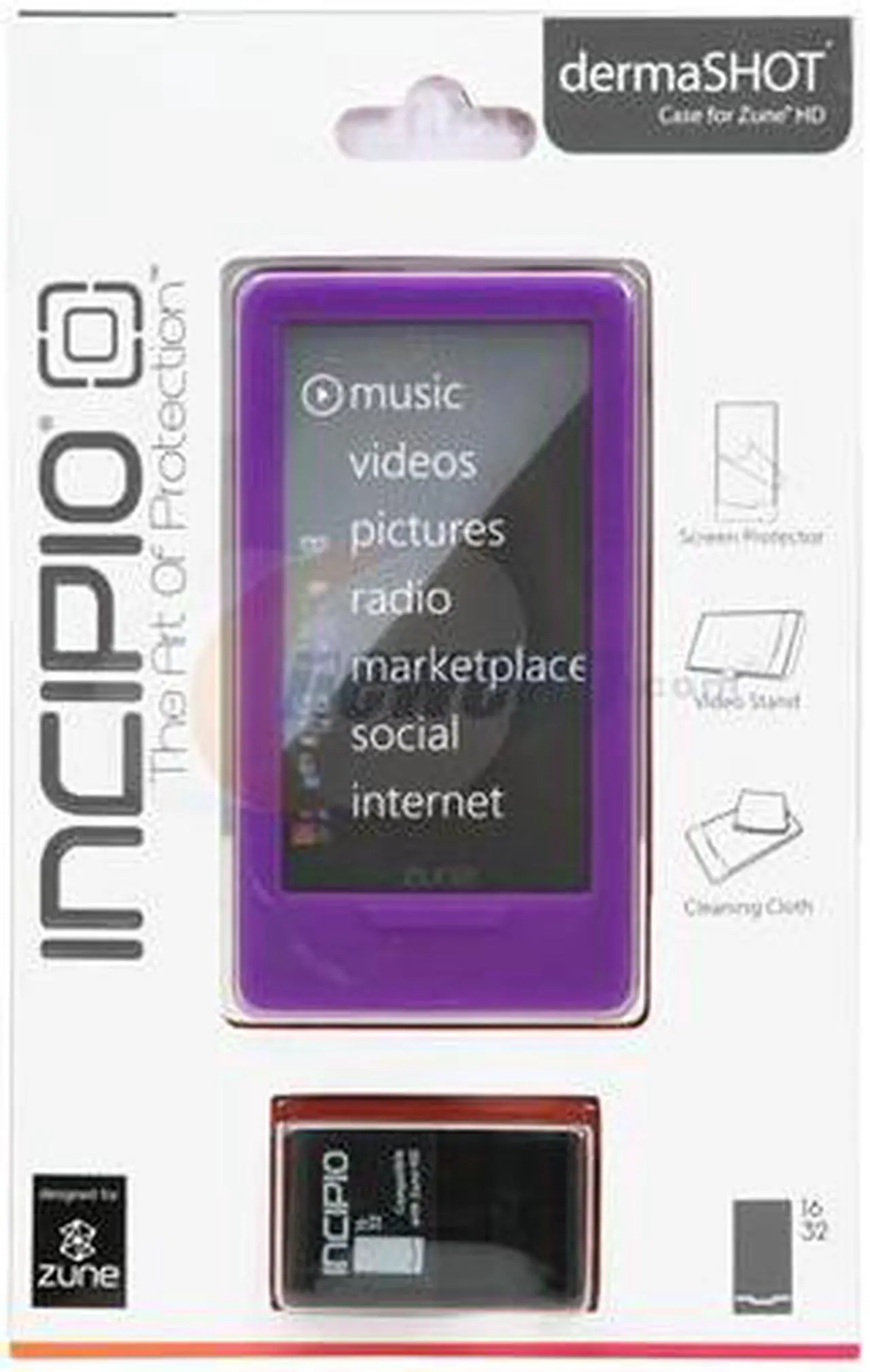 Incipio - Silicone Case for Zune HD (PURPLE) - Newegg.com