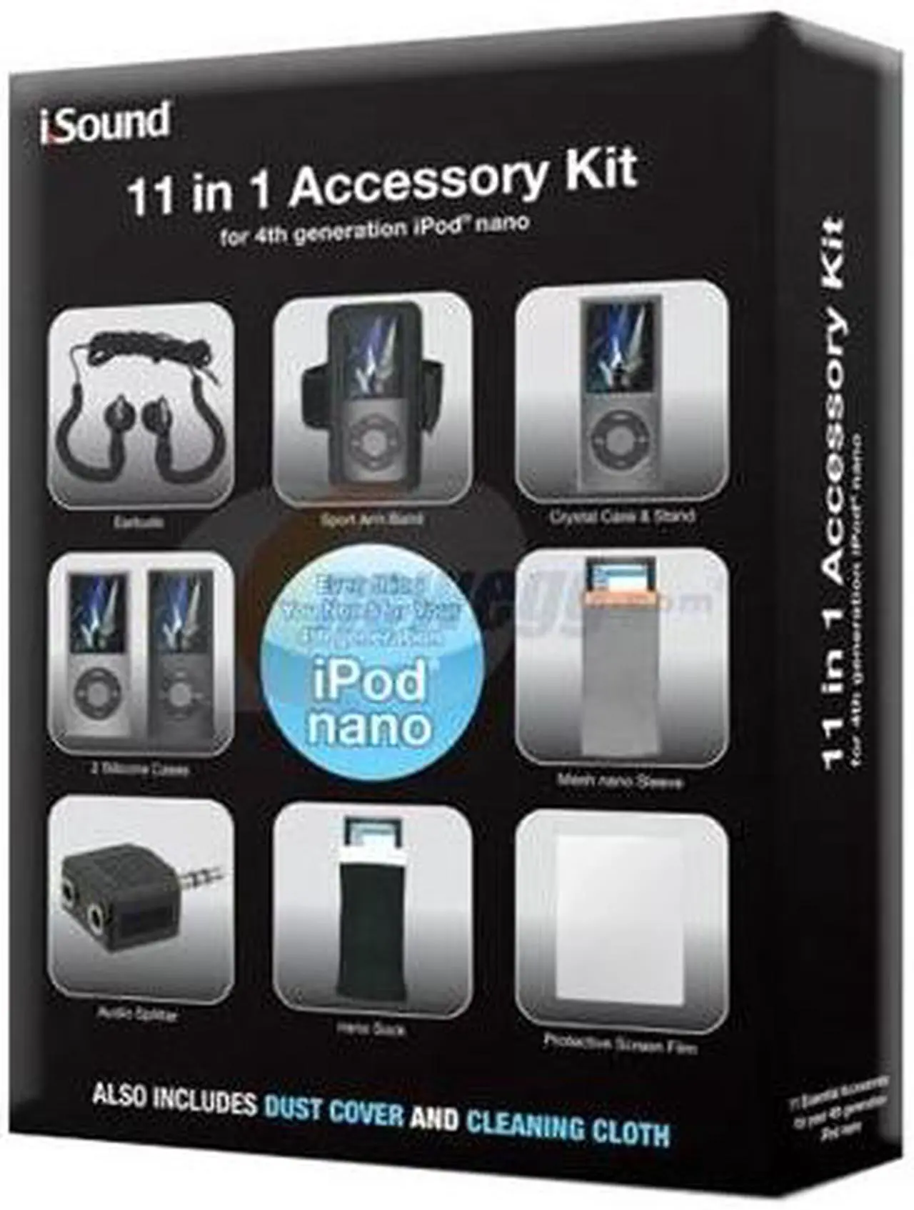 i.Sound 11 In 1 Accessory Kit For iPod Nano 4th Gen DGIPOD-1422 ...