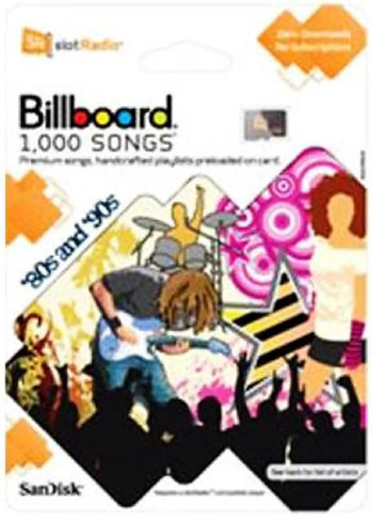 SanDisk slotRadio (1000 Songs) '80s & '90s Card - Newegg.com