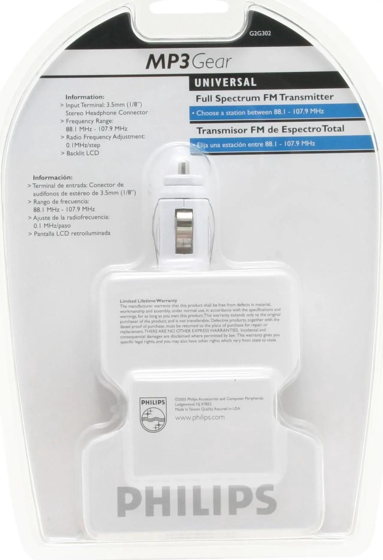 PHILIPS Full Spectrum FM Transmitter G2G302 - Newegg.com