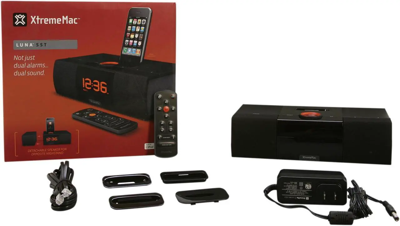 Refurbished: XtremeMac Luna SST Alarm Clock with App for iPod and ...