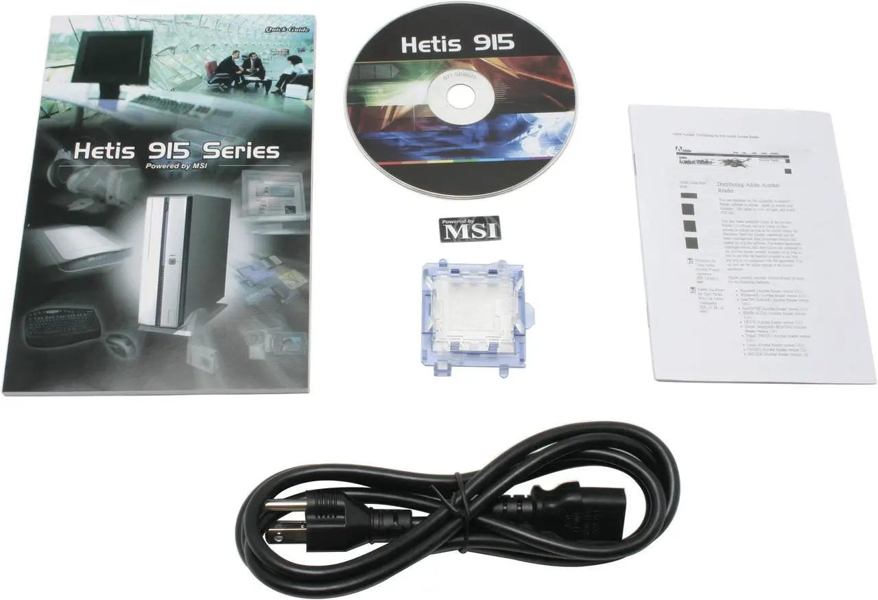 MSI Hetis 915 Lite Intel Socket T(LGA775) Intel 915GL Barebone - Newegg.com