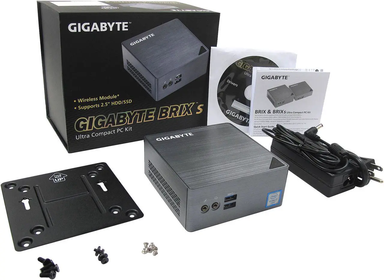 GIGABYTE BRIX GB-BSi7H-6500 Gray BRIX / Ultra Compact PC kit - Newegg.com