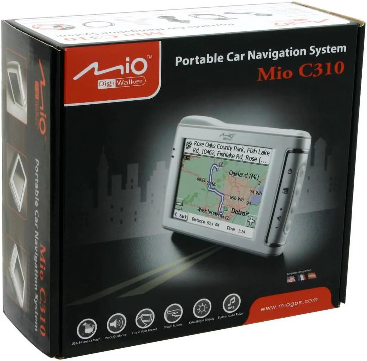 Mio 3.5" Portable Car Navigation System - Newegg.com