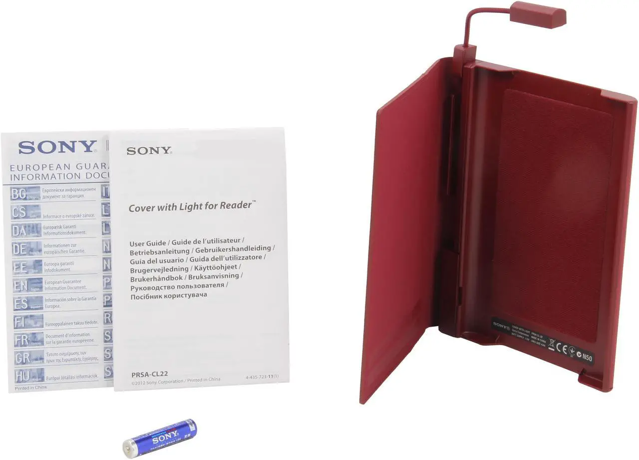 Sony Cover With Light For PRS-T2 Reader - Red - Newegg.com