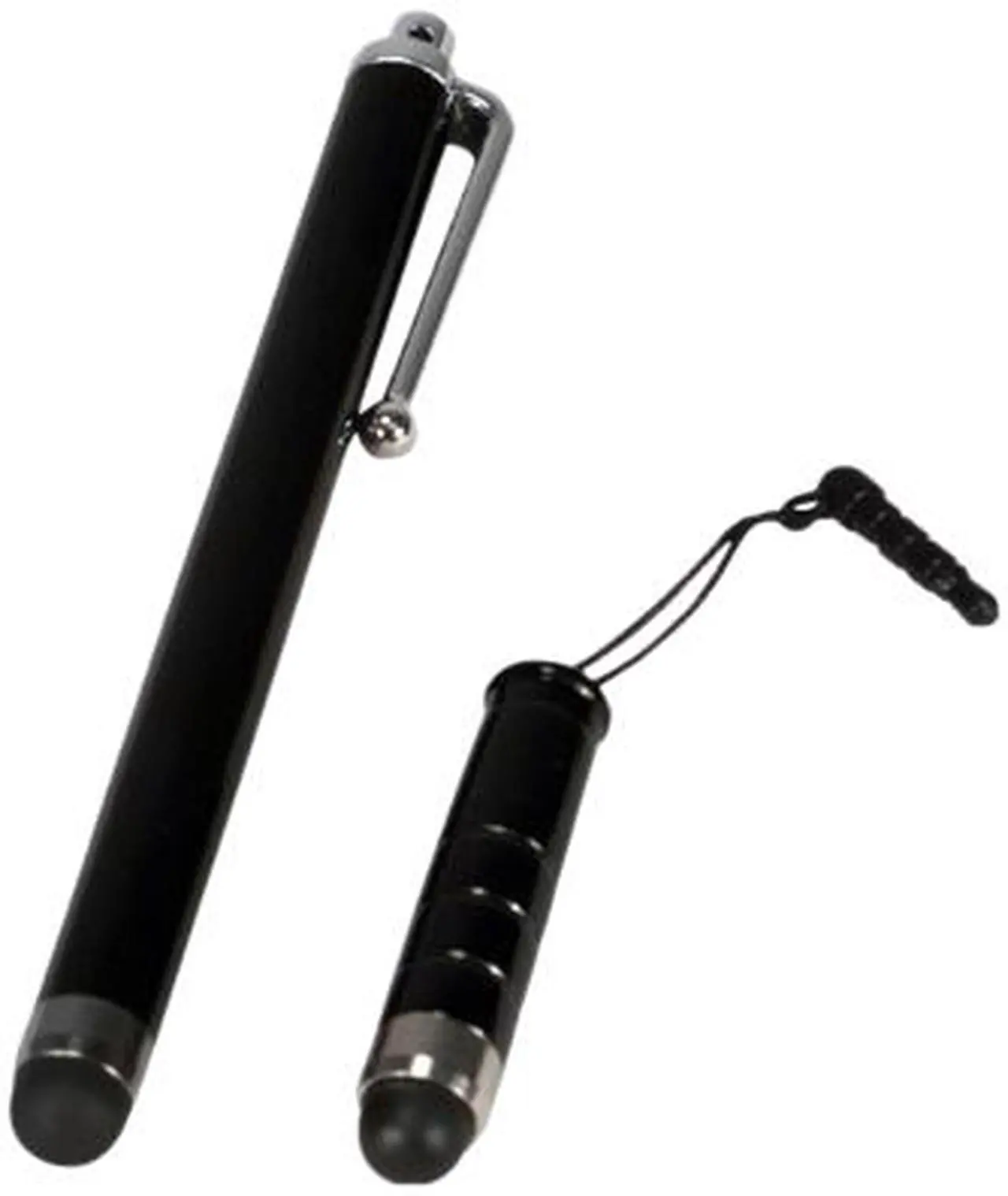 QVS Q-Stick IS2C-BK Capacitive Touch Stylus & Mini-Stylus Combo Black ...