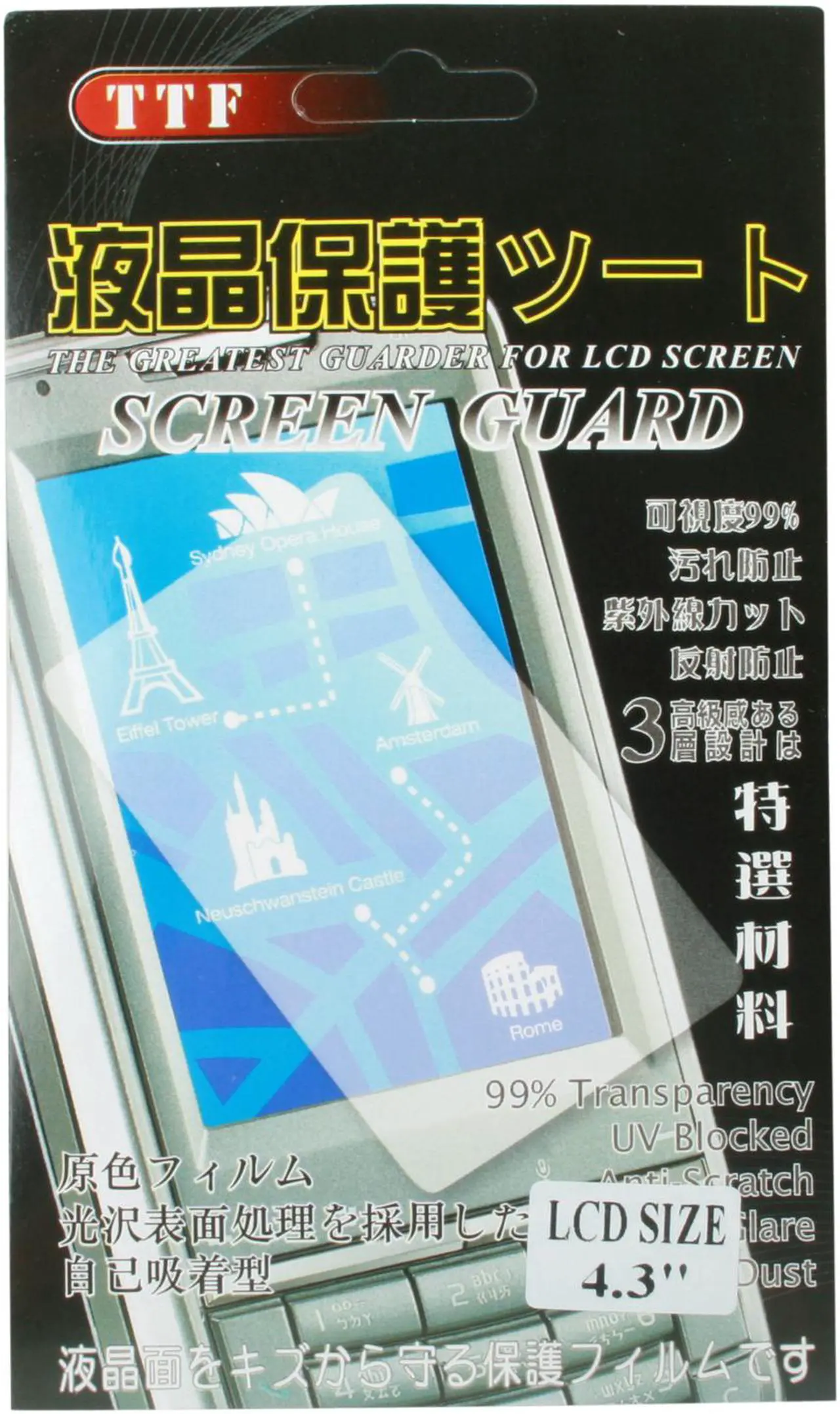 Meelectronics Premium GPS 4.3" LCD Screen Protector - Newegg.com