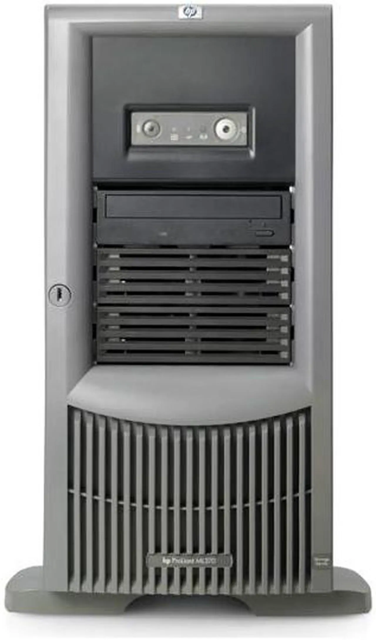 HP Tower/Rack-mountable ProLiant ML370 G4 Xeon 3.4 G 1 GB DDR II ATI ...