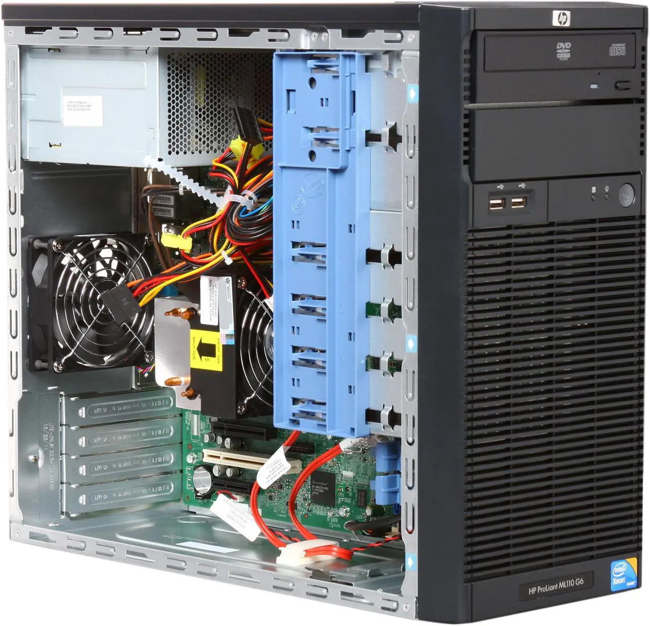 HP ProLiant ML110 G6 Tower Server System Intel Xeon X3430 2.40GHz 4-Core 2GB (1 x 2GB) DDR3 ...