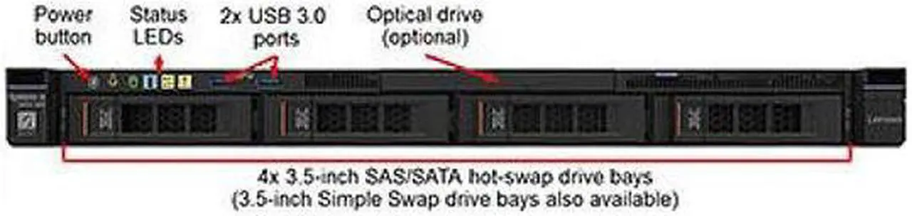 Lenovo System x x3250 M6 3633K3U 1U Rack-mountable Server - 1 x Intel ...