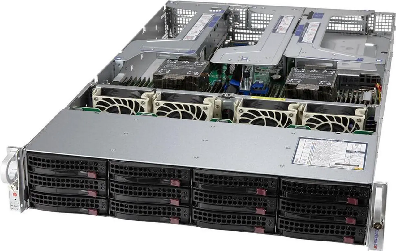 SUPERMICRO 2U Dual Intel Xeon Gold 5320 full Server System, 26 Core, 52 ...