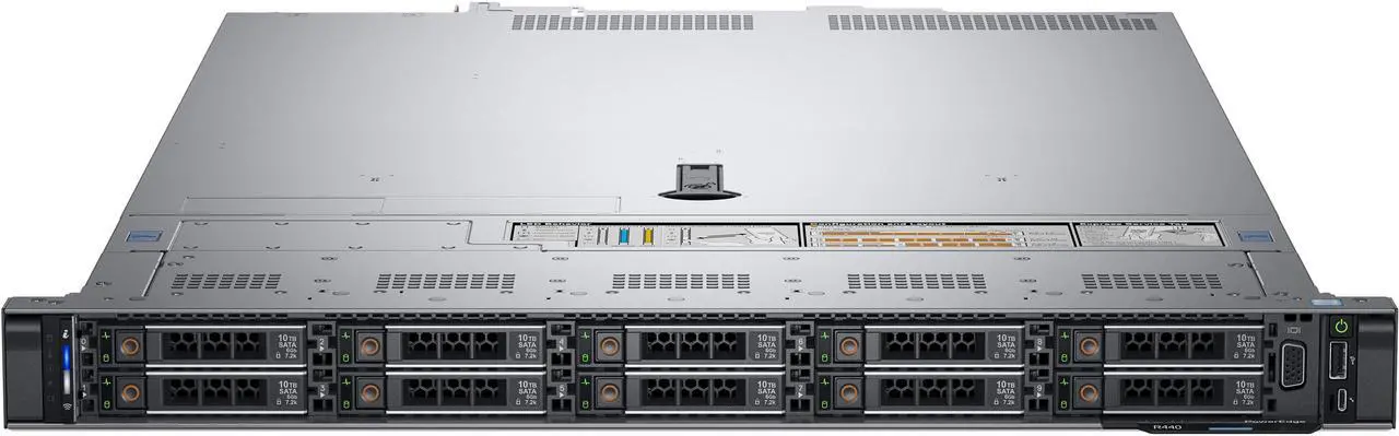 DELL PowerEdge R440 Rack Server System Intel Xeon Bronze 3106 16GB DDR4 ...