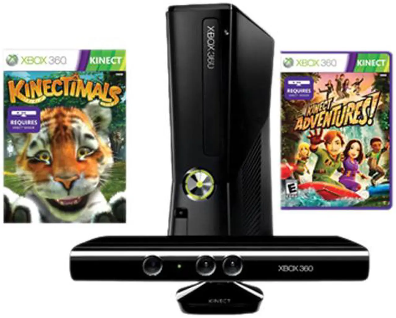 Microsoft XBOX 360 4GB Kinect Bundle w/Kinectimals and Kinect Adventures - Newegg.com
