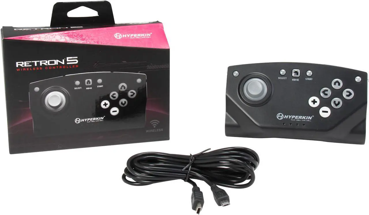 Hyperkin RetroN 5 Bluetooth Wireless Controller (Black) - Newegg.com