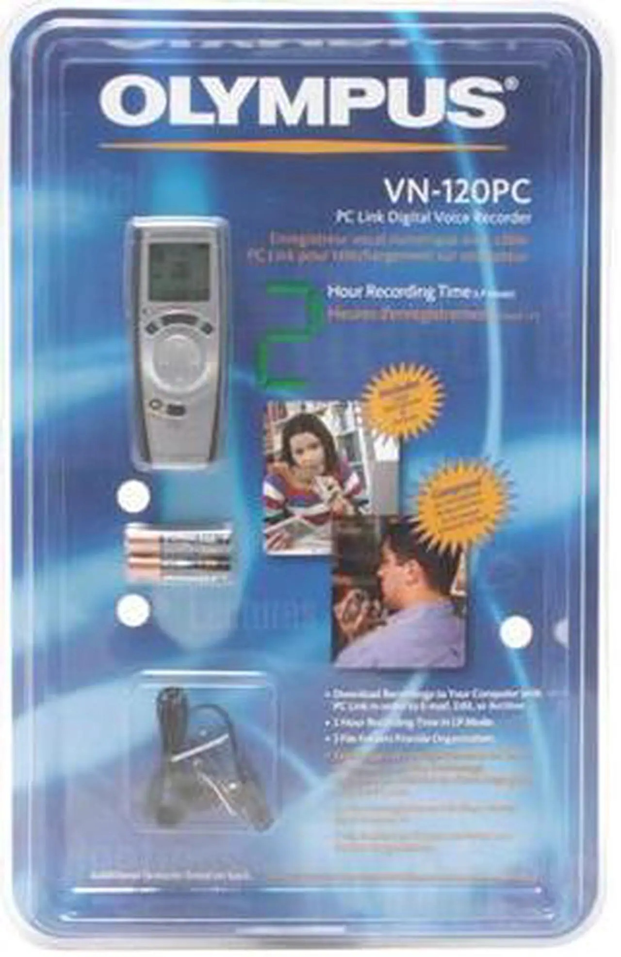 OLYMPUS VN-120PC Digital Voice Recorder Built-in 16MB Memory - Newegg.com