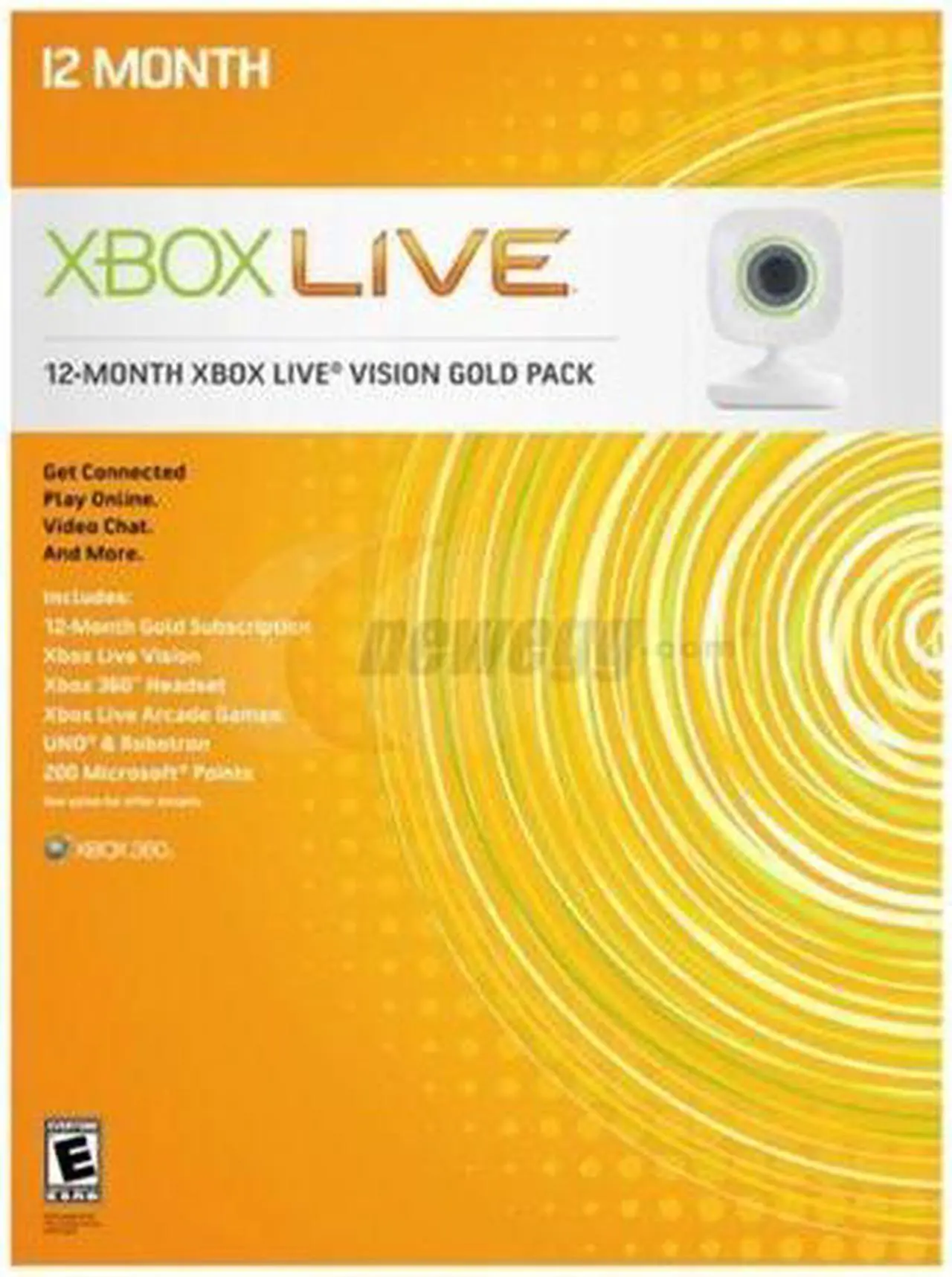 Microsoft Xbox 360 Live Vision Camera w/Gold Membership to XBOX Live ...