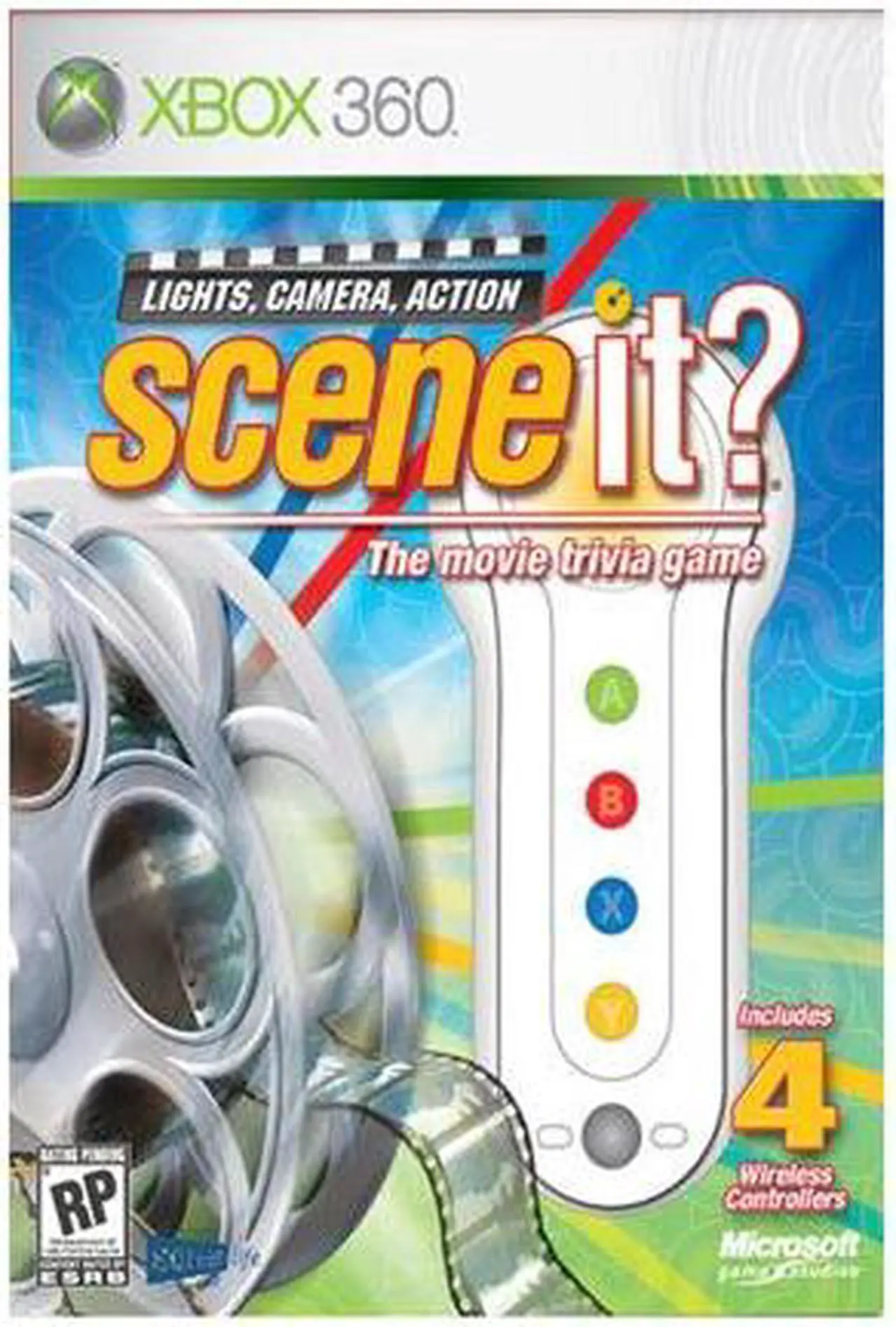 Scene-It with 4 Controllers Xbox 360 Game - Newegg.com
