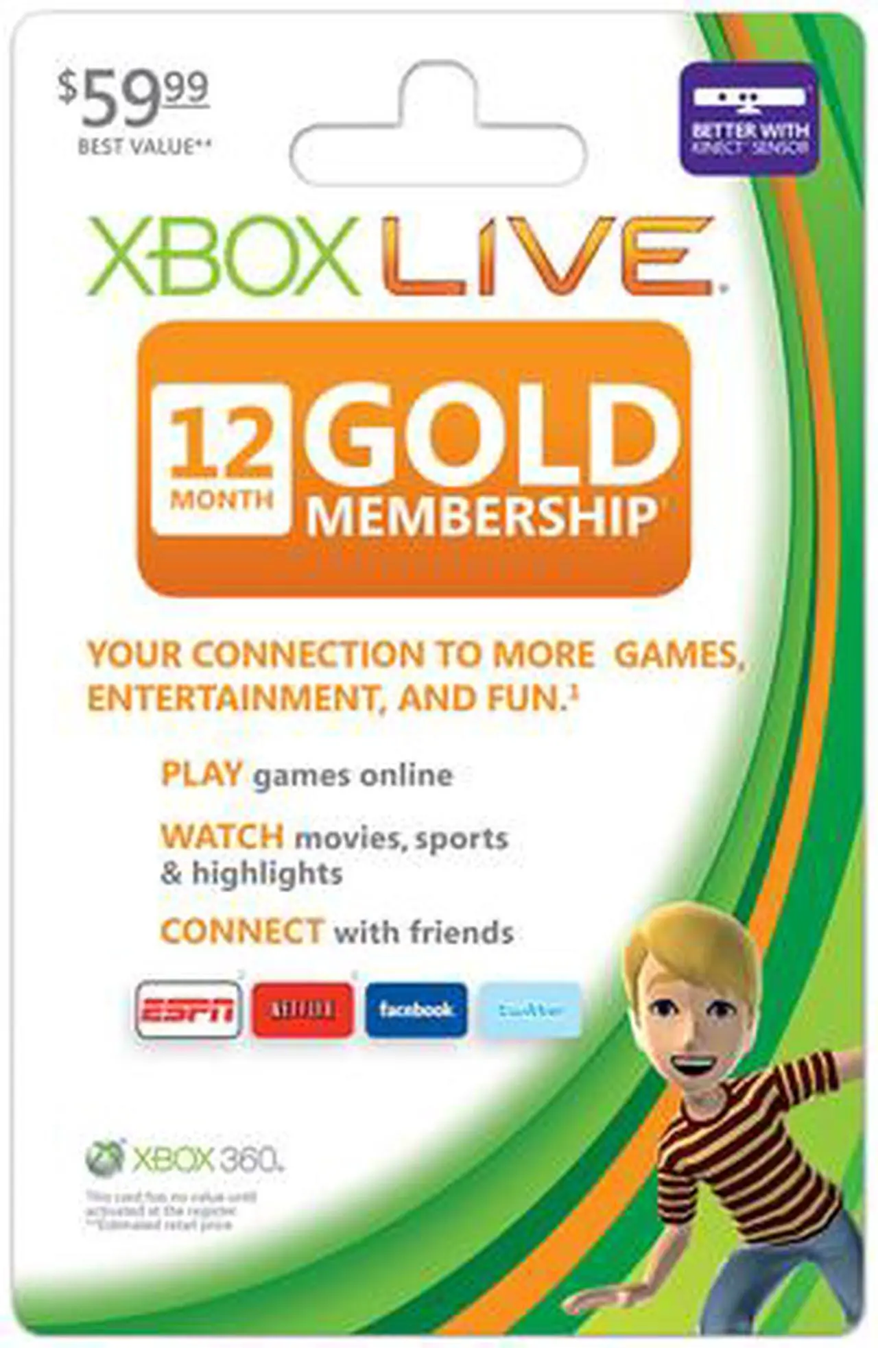 Microsoft XBOX 360 Live 12 Month Gold Card - Newegg.com