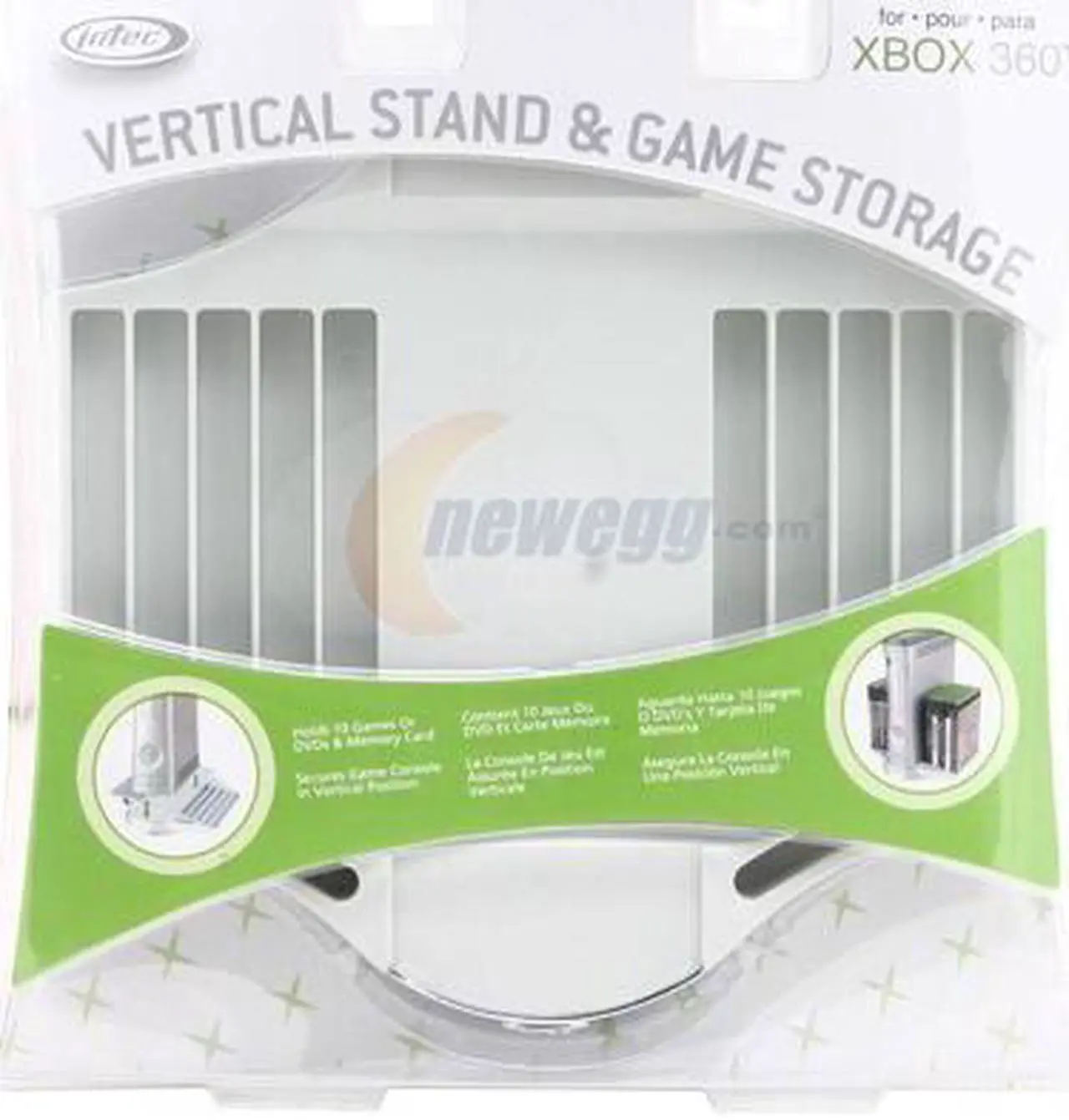 Intec XBOX 360 Vertical Stand with Game & Memory Storage - Newegg.com