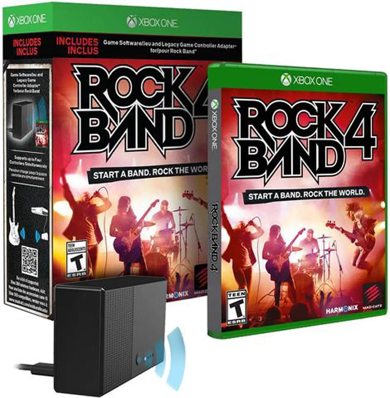 Rock Band 4 with Legacy Game Controller Adapter - Xbox One - Newegg.com