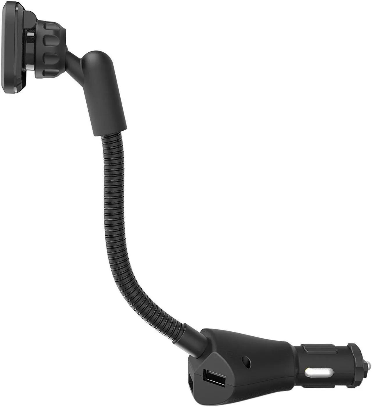 ProHT Black 12V DC Magnetic Phone Mount with USB Charger 05373 - Newegg.com