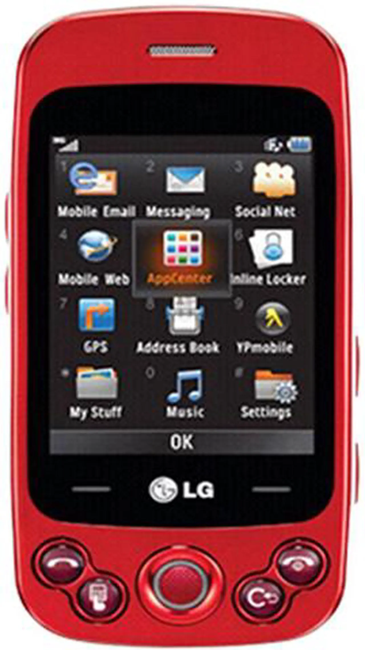 Refurbished: LG Neon II GW370 Unlocked GSM Slider Cell Phone 2.4" Red ...