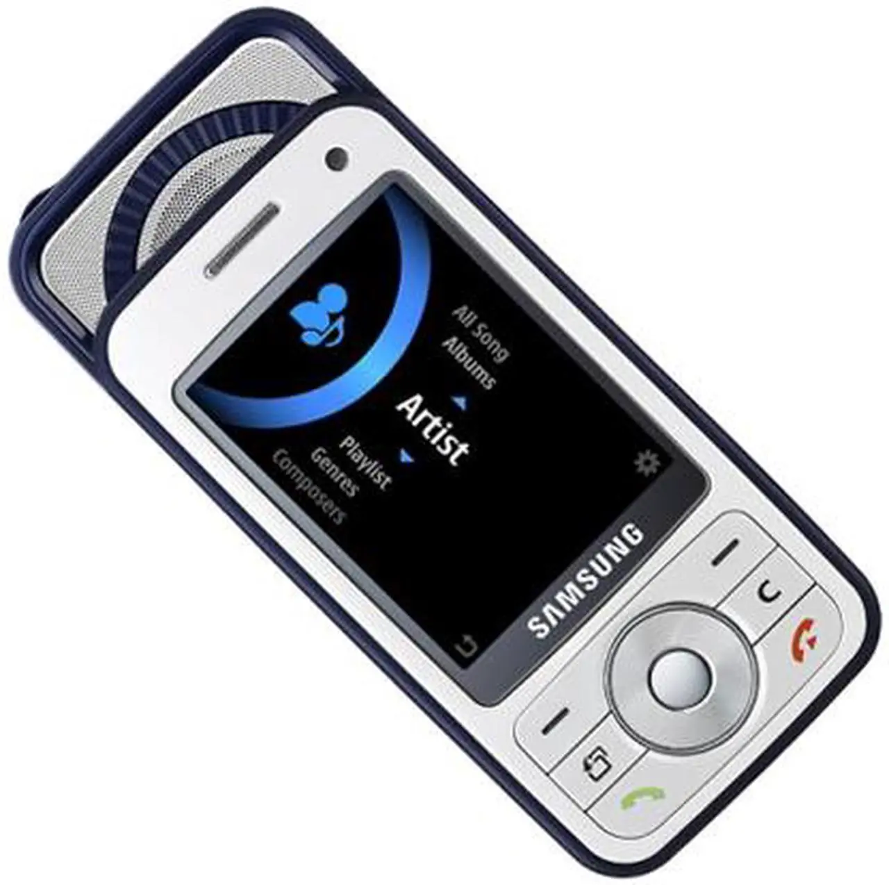 Samsung SGH-i450 Unlocked Dual Slide Music Phone 2.4" Blue 35 MB ...