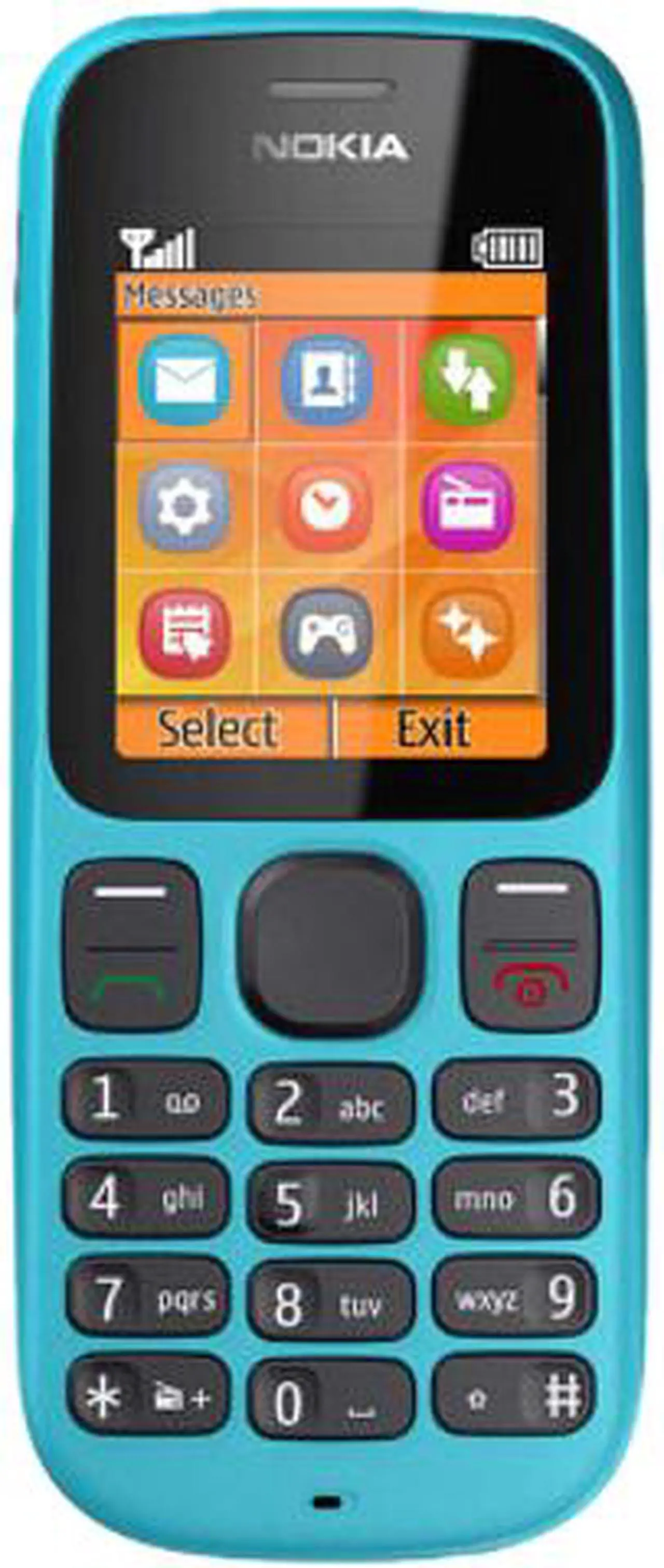 Nokia 100 Unlocked GSM Dual-Band Cell Phone 1.8" Blue - Newegg.com