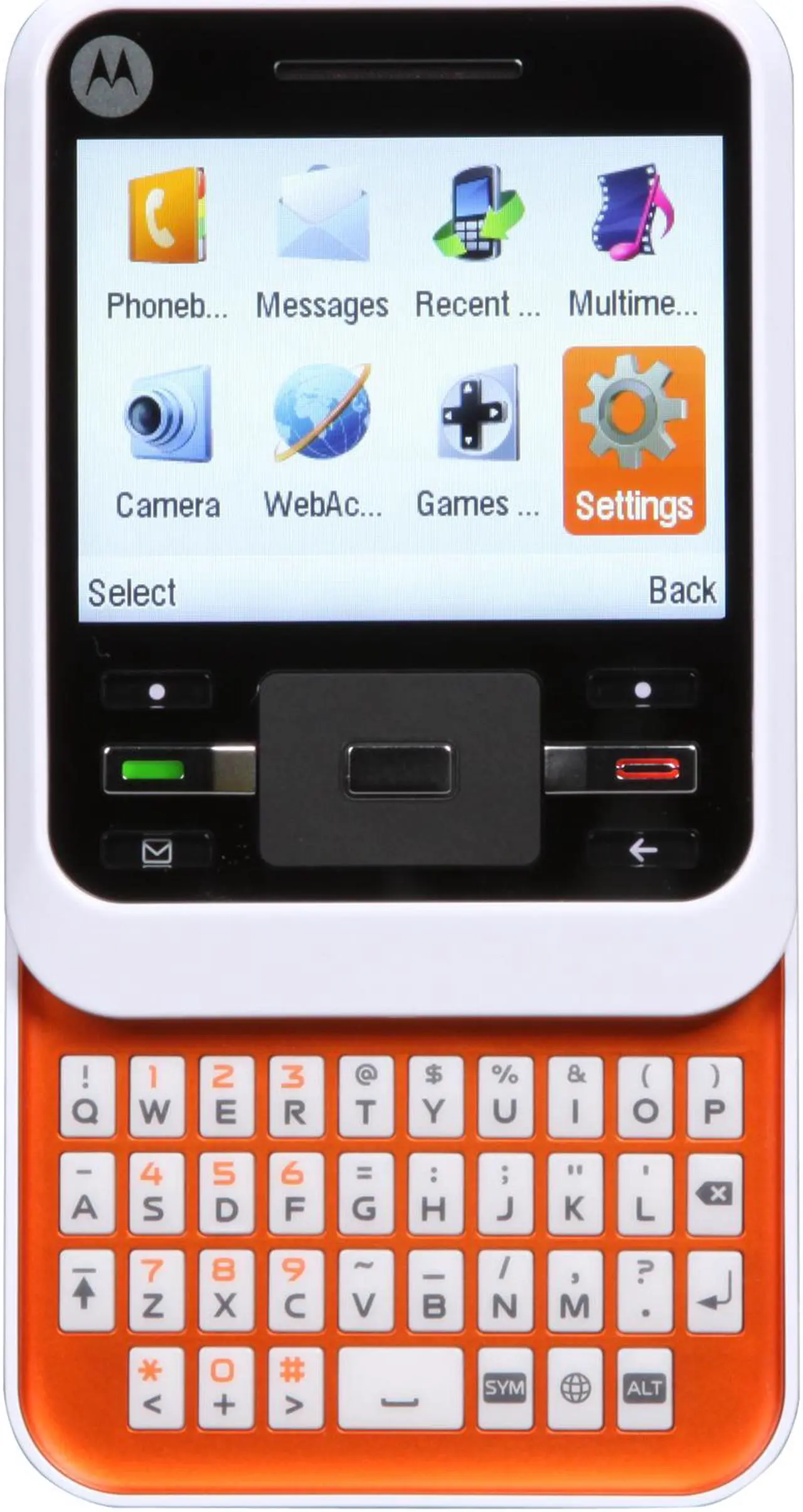 Motorola Motocubo A45 ECO Unlocked Cell Phone 2.5" White - Newegg.com