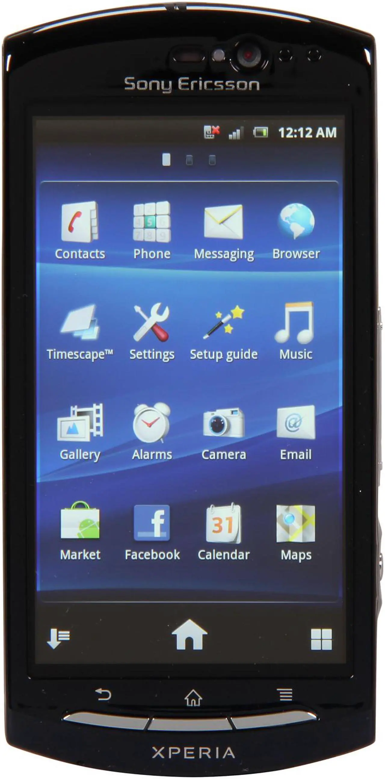 Sony Ericsson Xperia neo Blue 3G Unlocked GSM Android OS Smart Phone w ...
