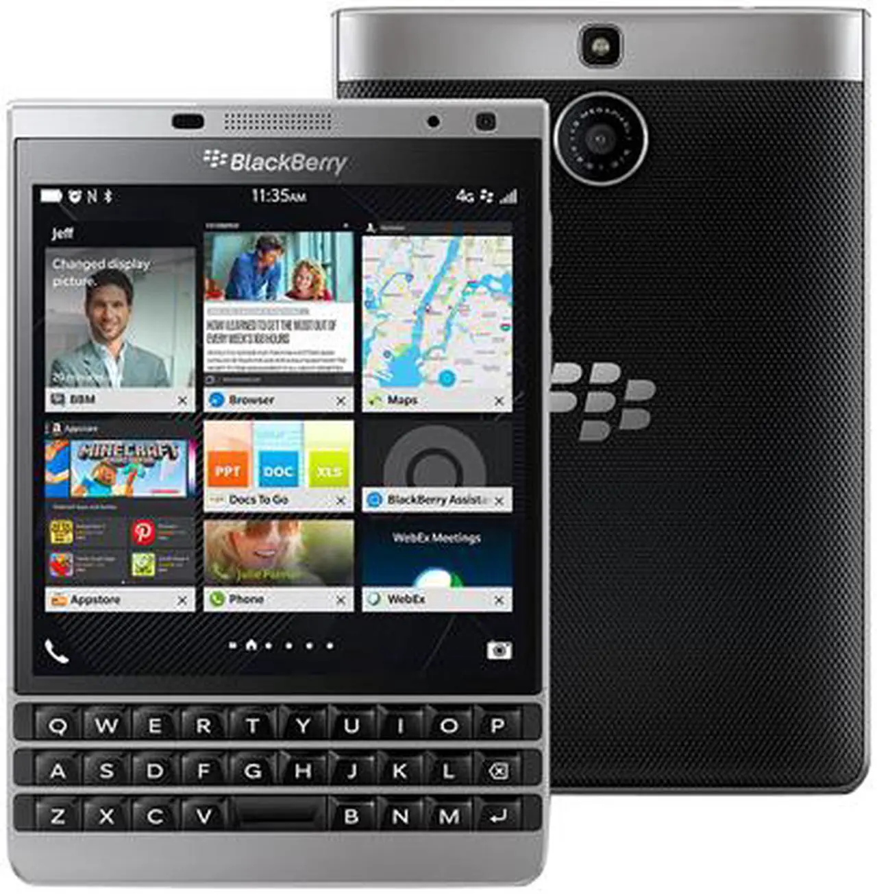 BlackBerry Passport SQW100-4 4G LTE Unlocked GSM Phone w/ 3-row ...