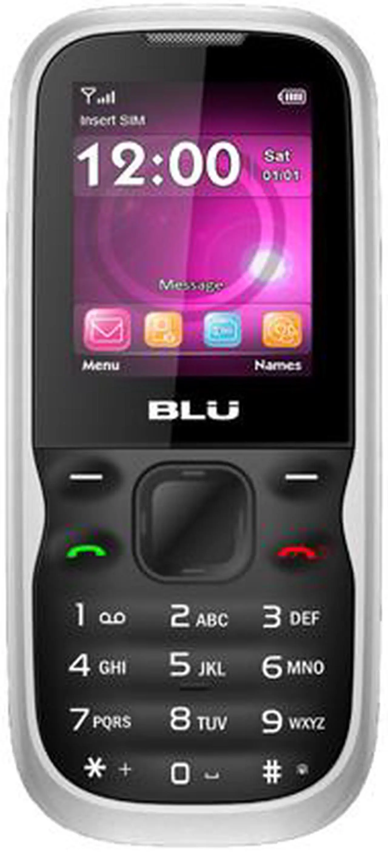 Blu Click Lite Unlocked Cell Phone 1.8" Silver - Newegg.ca