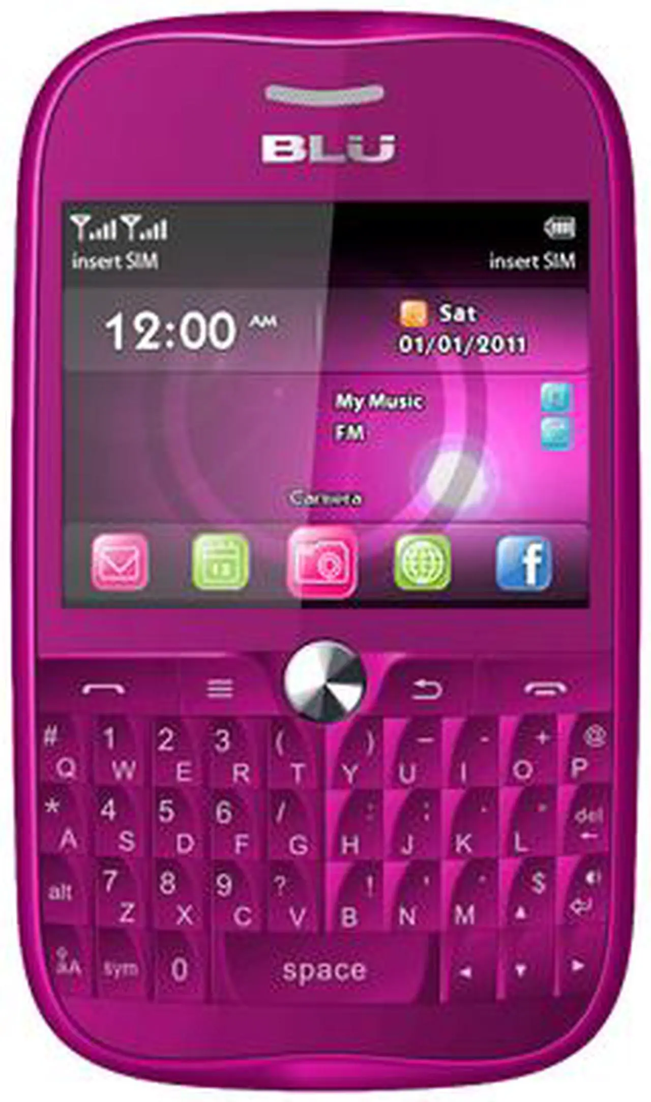 Blu Deco Pro Q360 Touch Screen QWERTY Keyboard Wi-Fi 3.2 MP Camera Bluetooth Dual-SIM Unlocked ...