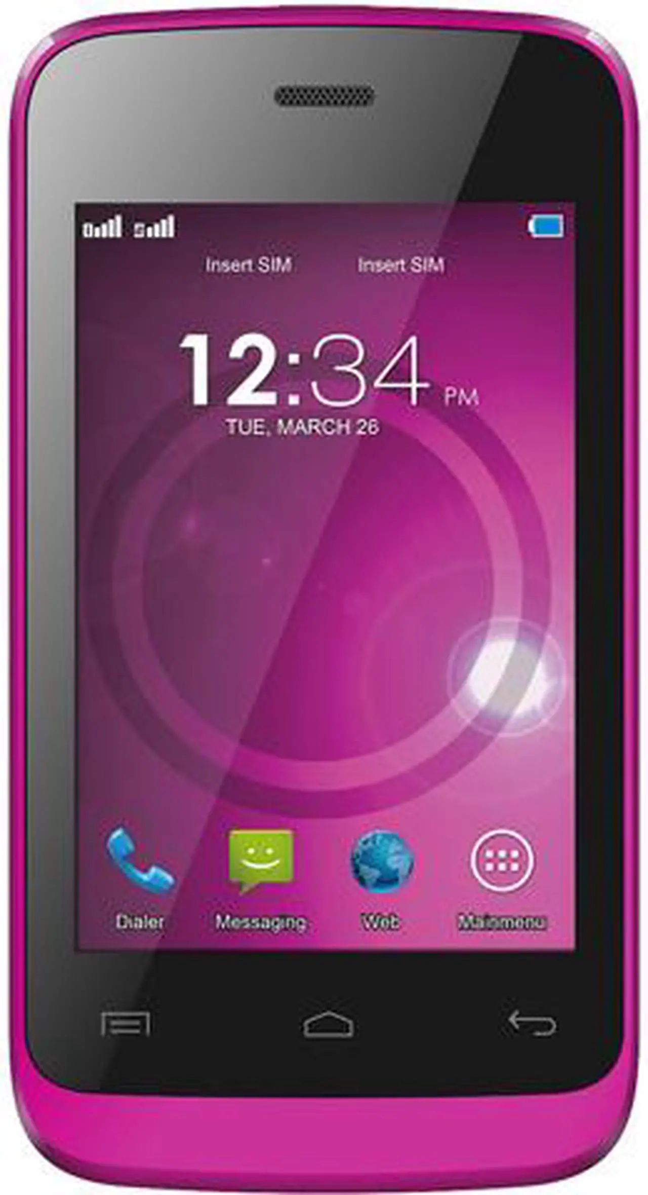 Blu Hero JR S250 Unlocked GSM Dual-SIM Cell Phone 3.5" Pink 64 MB ROM ...