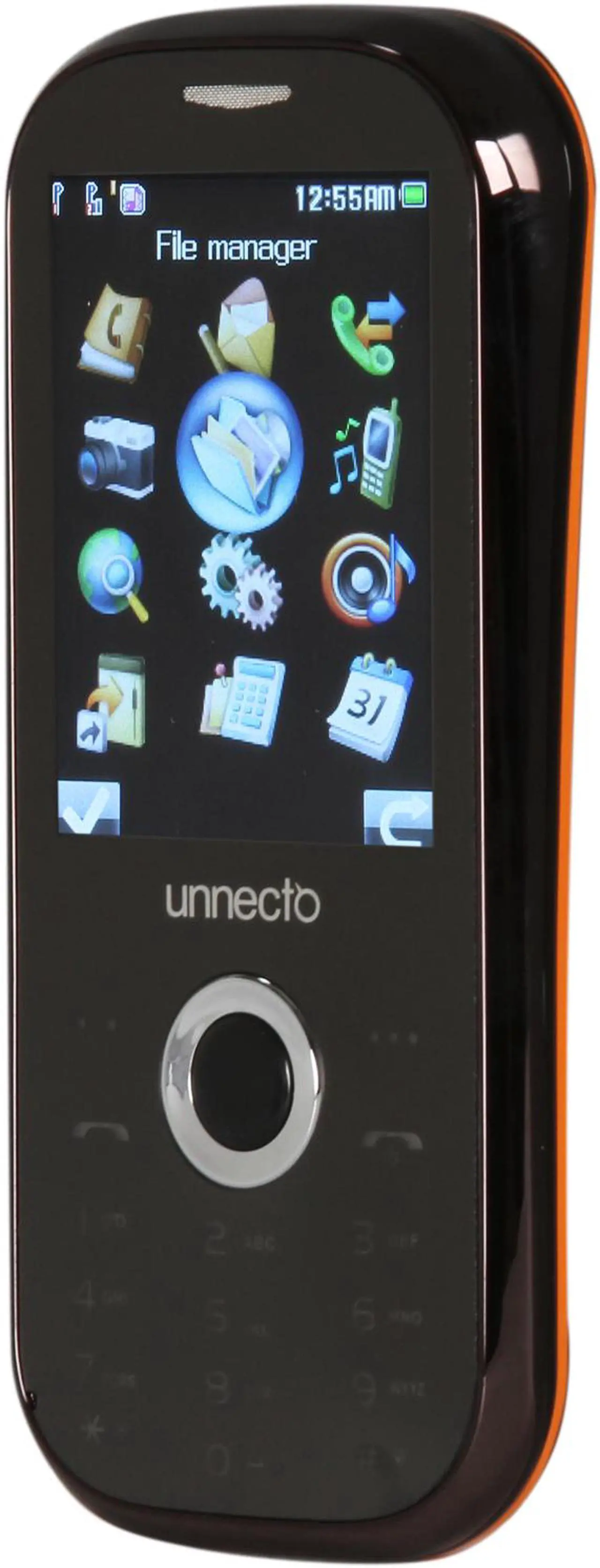 Unnecto DRFIT Unlocked Cell Phone w/ Dual Sim 2.4" Orange 128 MB ...