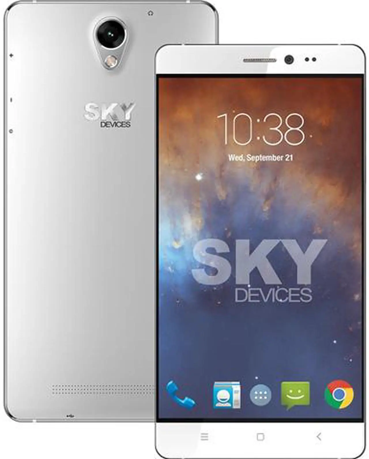 Sky Devices Elite 6.0L 4G LTE Android Unlocked Cell Phone 6" Silver 8GB ...