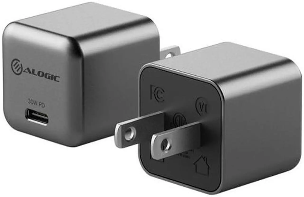 Alogic WCG1X30SGR-US 30W Rapid Power USB-C Mini GaN Charger - Newegg.com