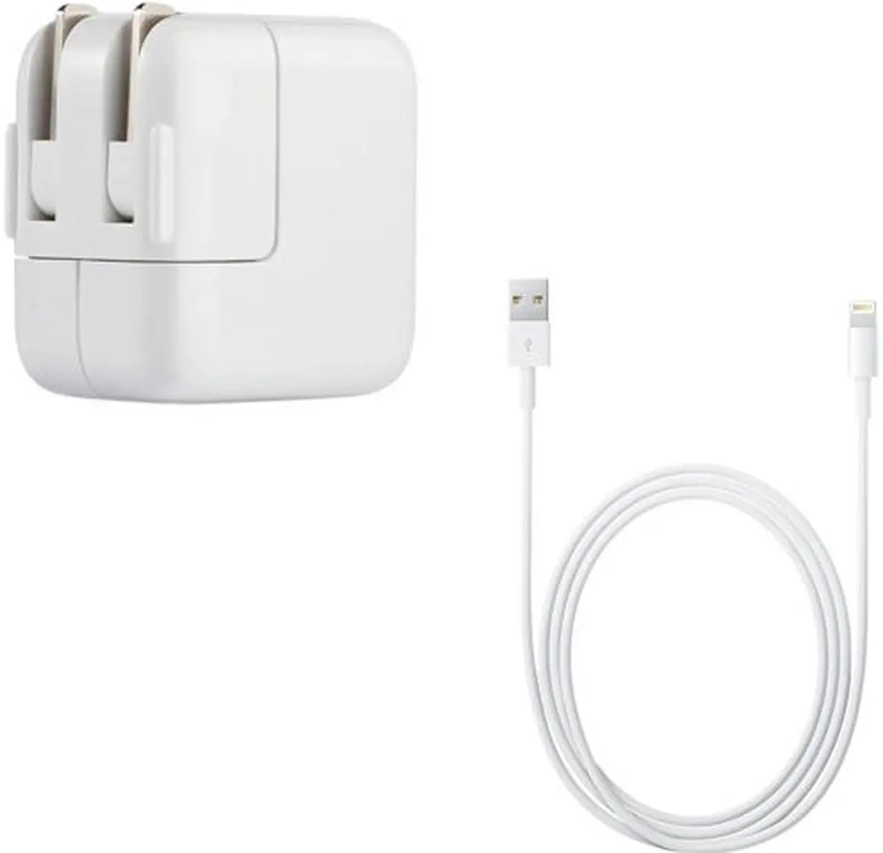Apple AP-A1357+AP-MD818 White USB Power Adapter + Lightning to USB ...